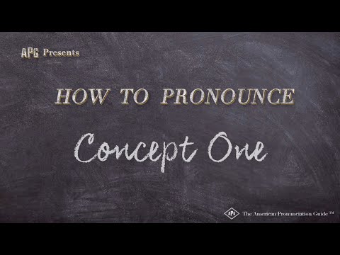 How to Pronounce Concept One (Real Life Examples!)