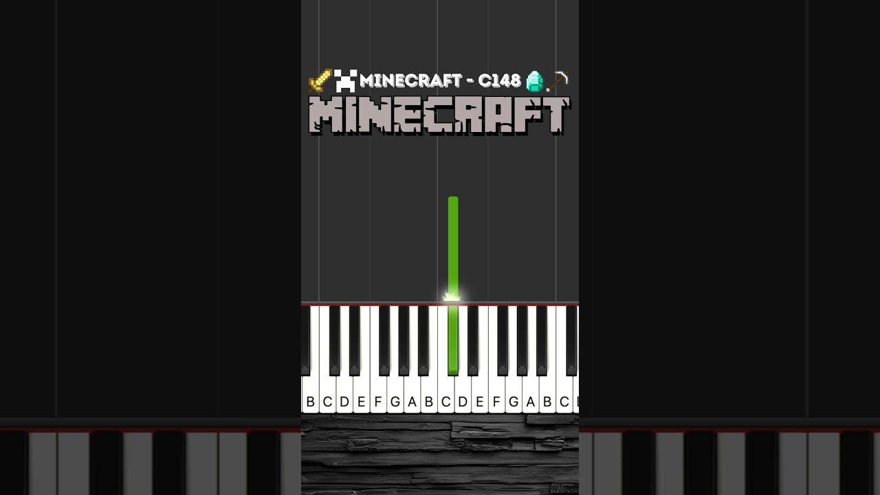 C418 - Minecraft (From Minecraft) Piano Tutorial #minecraft