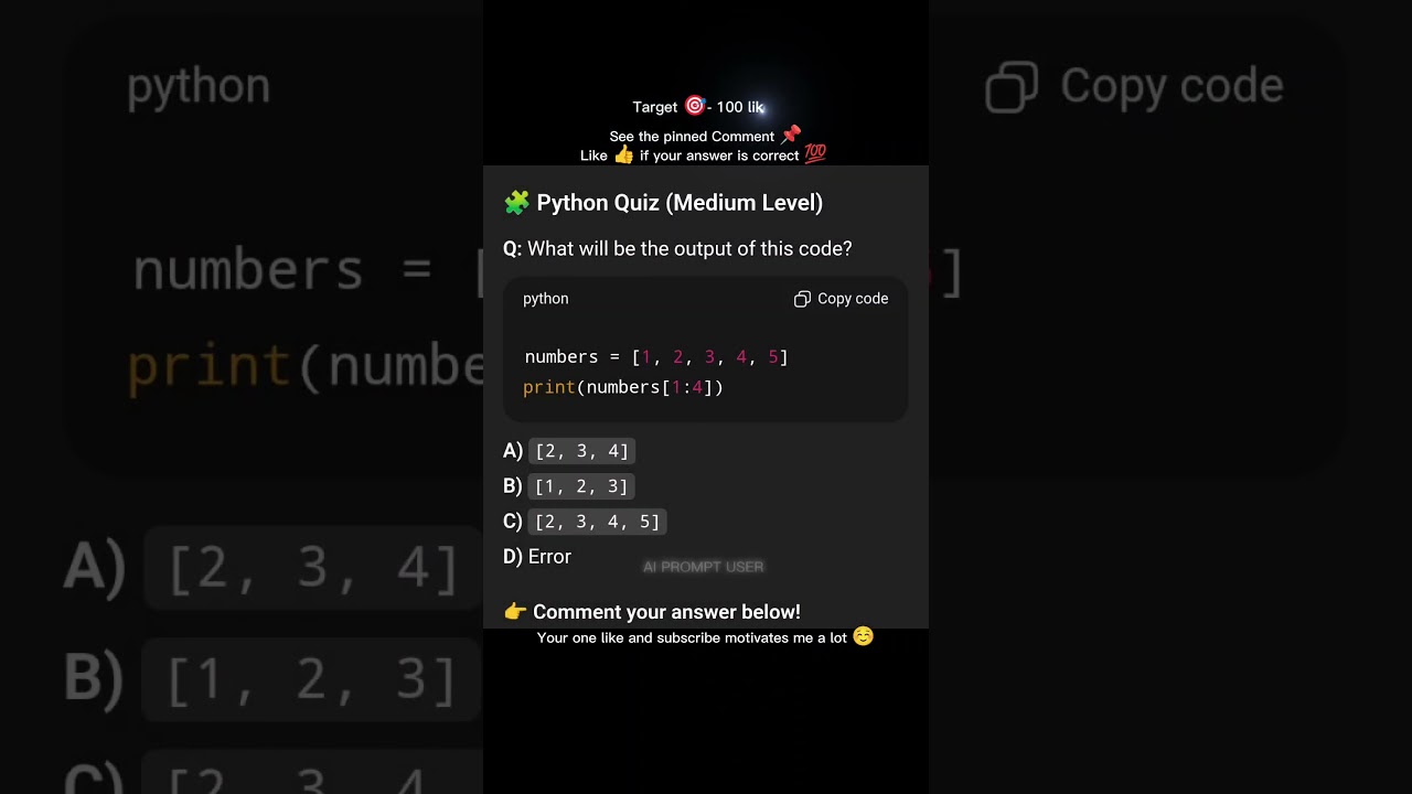 Collecting Programmers day-30 (69/100) #coding #python #java #aipromptuser