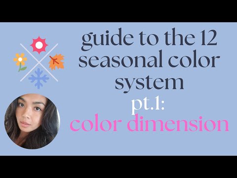 Guide to the 12 Seasonal Color System: PART 1: Color Dimensions and the 4 and 12 Seasons