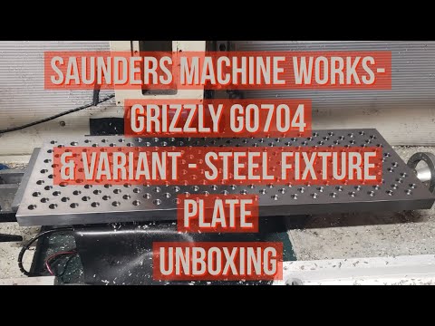 Un Boxing the Saunders Machine Works Grizzly G0704 / Precision Matthews Pm25mv mill fixture plate.