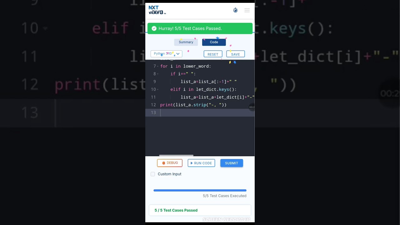 Grand Assignment 5 Secret Message 2 using Python CCBP Nxtwave #coding #python #nxtwaveccbp4 #correct