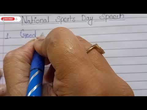 10 lines speech on national sports day/National sports day speech/speech on sports day in english
