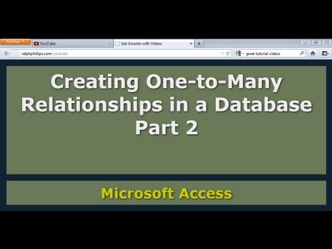 Access - Creating One-to-Many Relationships Part 2