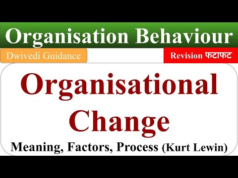 organisational change, organisational change process, kurt lewin's change process, OB, Dwivedi