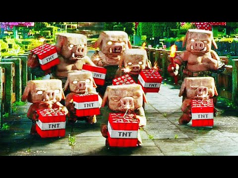 A MINECRAFT MOVIE "Baby Piglins Playing With TNT Scene" Trailer (NEW 2025)