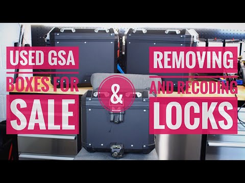 LOCK REMOVAL AND RE-CODING BMW R1200 & R1250 GSA PANNIERS AND TOP BOX