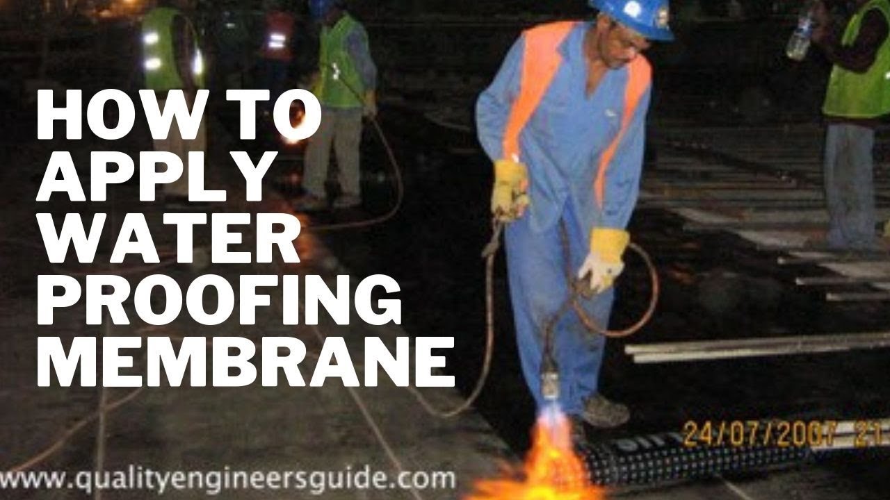 Method statement for application of waterproofing membrane