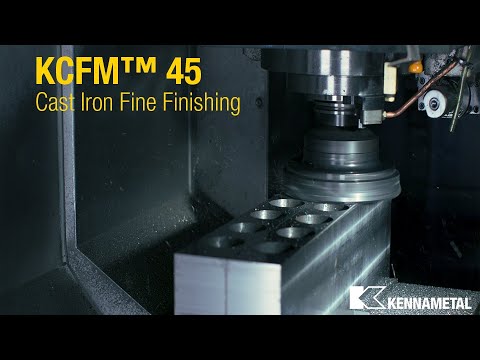 Mirror-Like Cast Iron Surfaces With KCFM™45 Fine-Finishing Face Mill