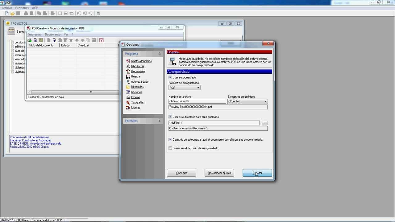 ACP - Generar Reportes en formato PDF