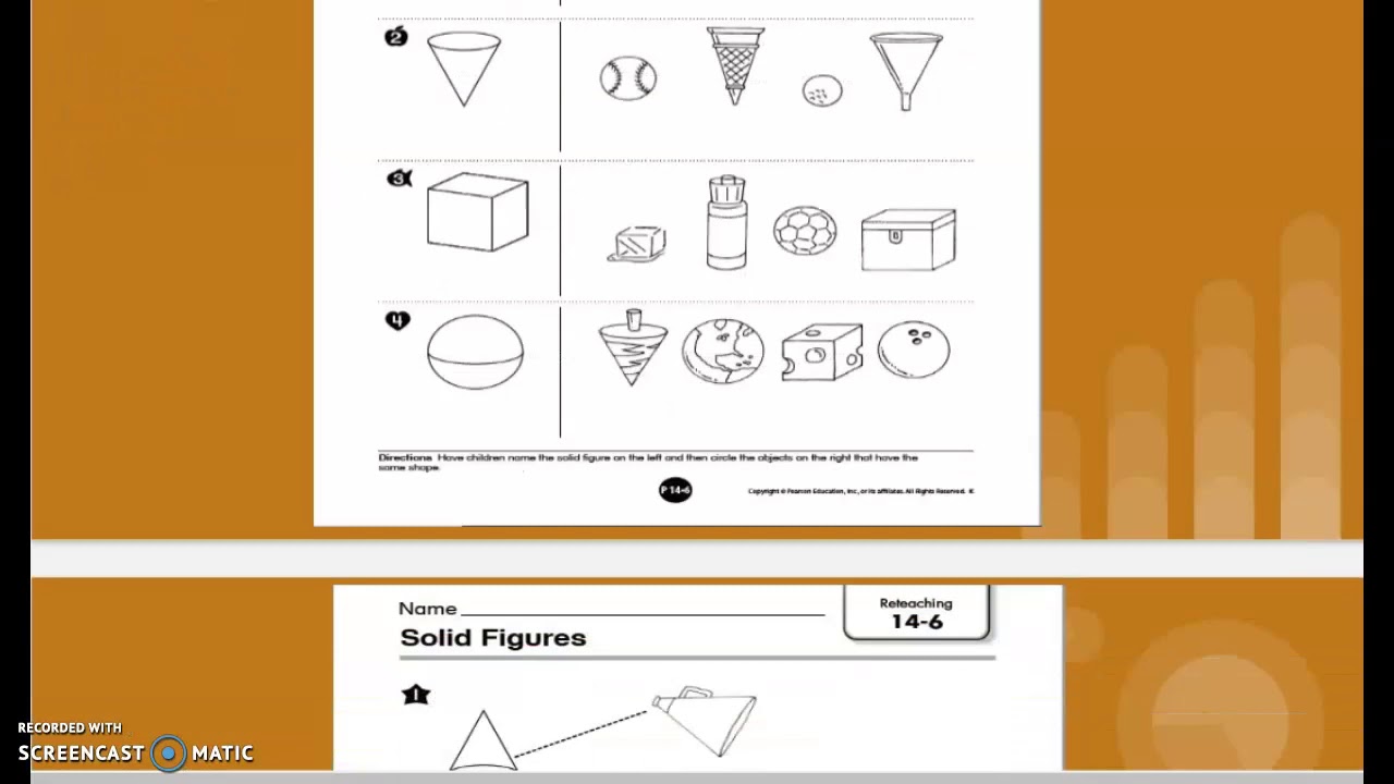 solid figures worksheets