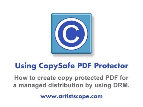 How to Copy Protect PDF with DRM options