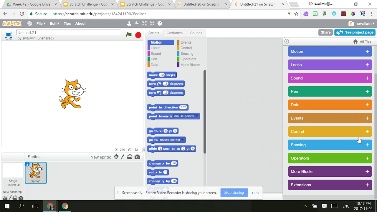 #SGDSBCODES Scratch Tips  Getting Started