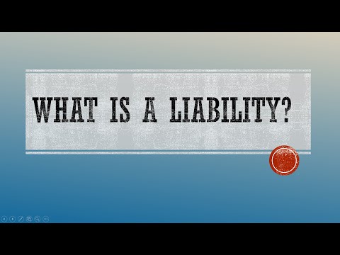 What is a Liability?