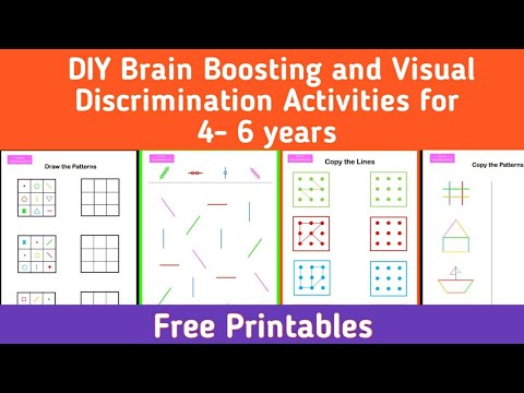 Brain Boosting Worksheets | Visual Discrimination Activities | DIY Worksheets for Kids | Part 1 |