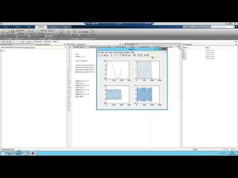 Combine 2 columns subplot Matlab