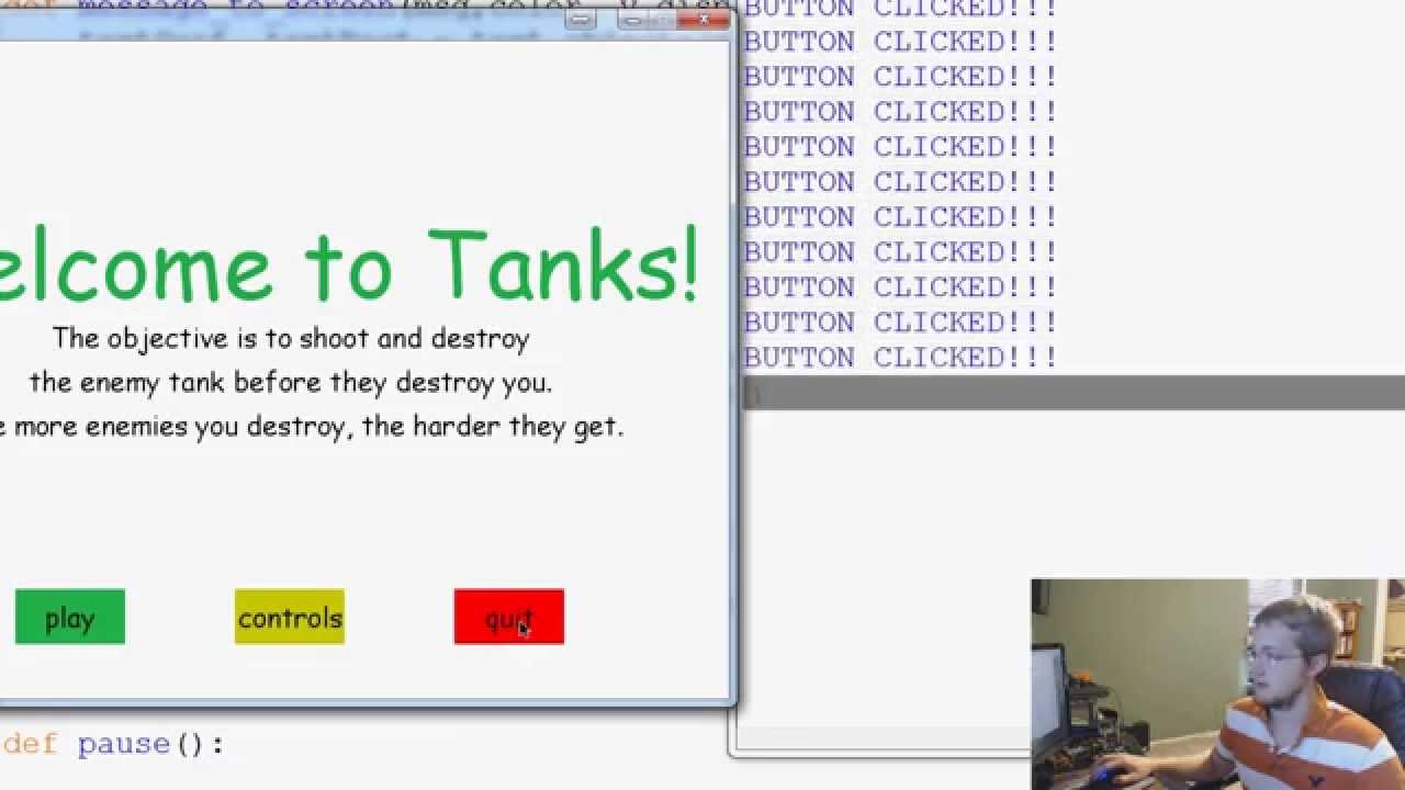 Pygame (Python Game Development) Tutorial - 50 - Button Actions
