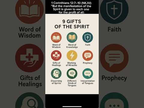 9 Gifts of the Holy Spirt 1 Corinthians 12:7–10 #christianshorts #bibleverse #bibleshorts