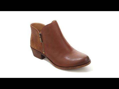 Lucky Brand Leather or Suede "Blare" Ankle Boot