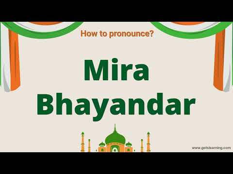 How to pronounce Mira-Bhayandar in English correctly | a city in India