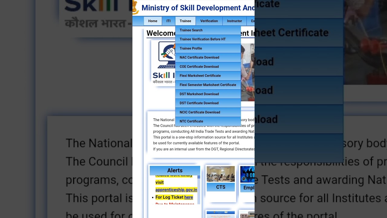 ITI Marksheet Download