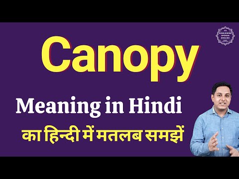 Canopy meaning in Hindi | Canopy ka matlab kya hota hai
