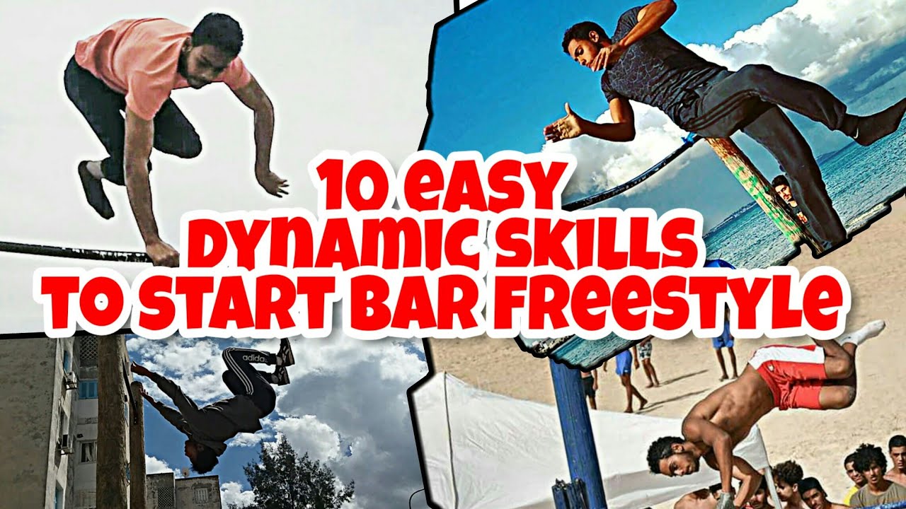 10 EASY dynamic skills to start bar freestyle 🌟STREET WORKOUT 🌟