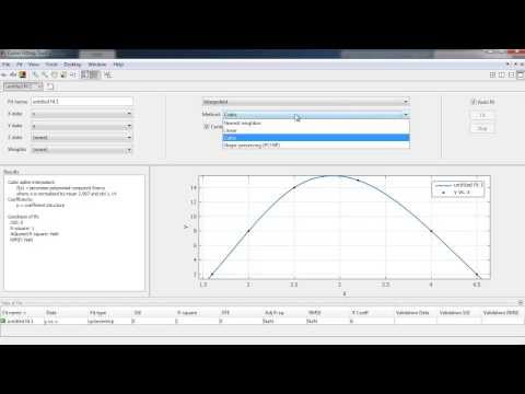 5.4.8-Curve Fitting: Splines with Matlab Demonstration