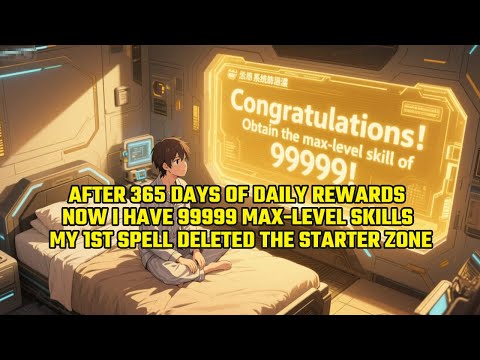 After 365Days of Daily Rewards, I Have 99999 Max-Level Skills,My 1st Spell Deleted The Starter Zone