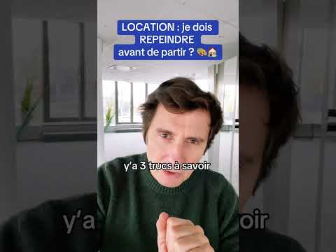 🏠 Location : je dois repeindre avant de partir ? 🎨 #conseilimmobilier #locataire