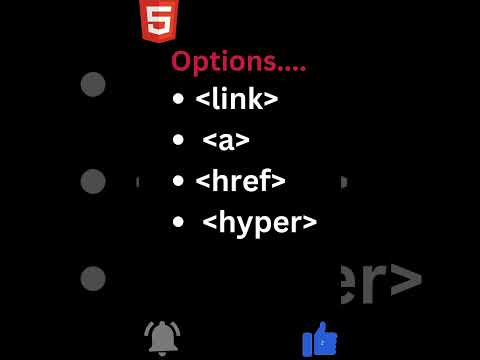 Which tag is used to create a hyperlink? #coding #webdevtutorial #programmingtutorial #codewithharry