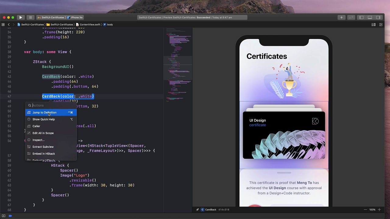 Creating SwiftUI Components
