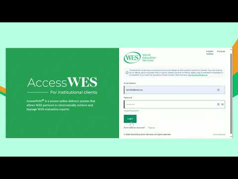 Welcome to AccessWES