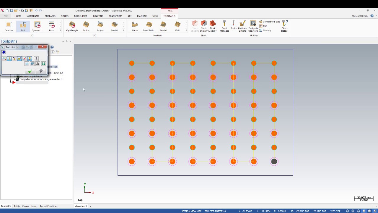 MasterCam 2019- 2D For beginners : New in Drill interface