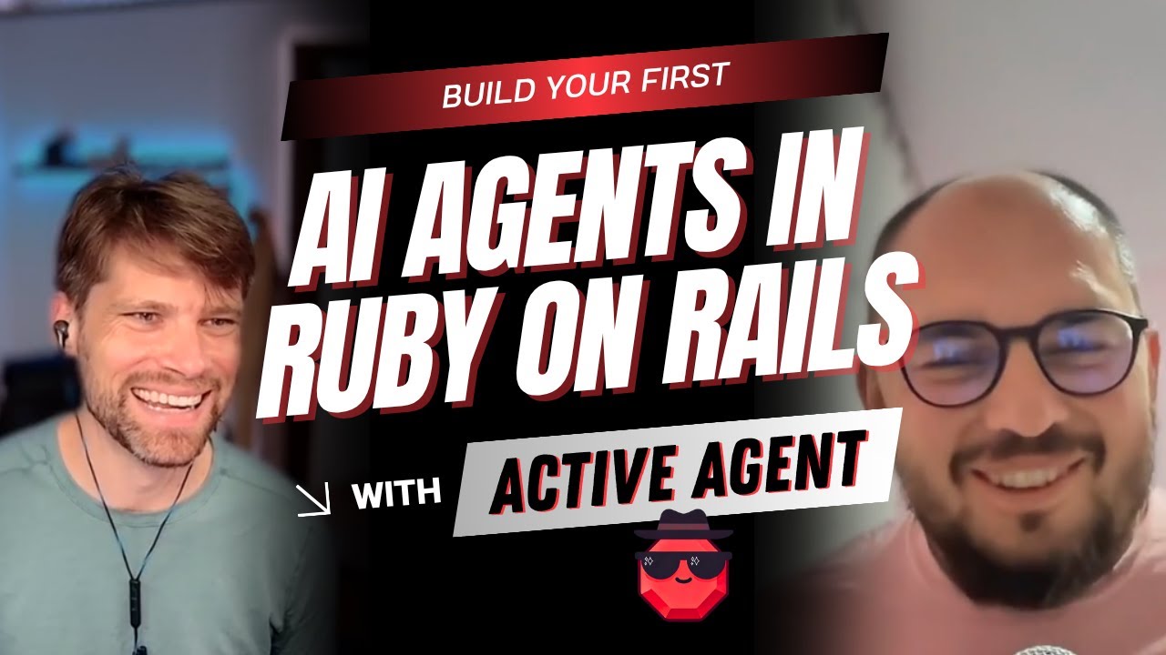 Active Agent (AI Rails Framework) Demo / Pairing ✨ Let's Build Your First Agent in Ruby on Rails!