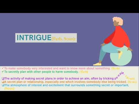INTRIGUE | Dictionary| Thesaurus| Vocabulary| Synonyms|Word| Meaning| English| Language|