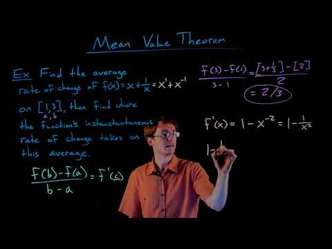 Mean Value Theorem Example