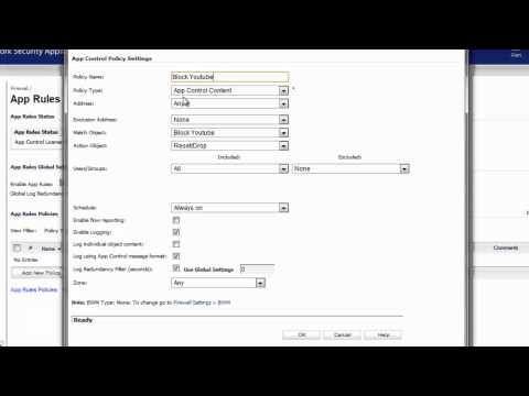 Blocking YouTube with a SonicWALL Firewall
