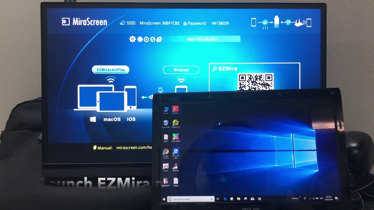 MiraScreen 2.4G Windows Mirroring