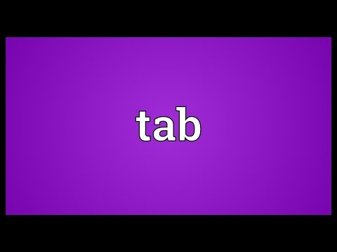 Tab Meaning