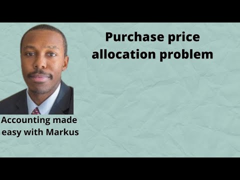 Purchase price allocation example