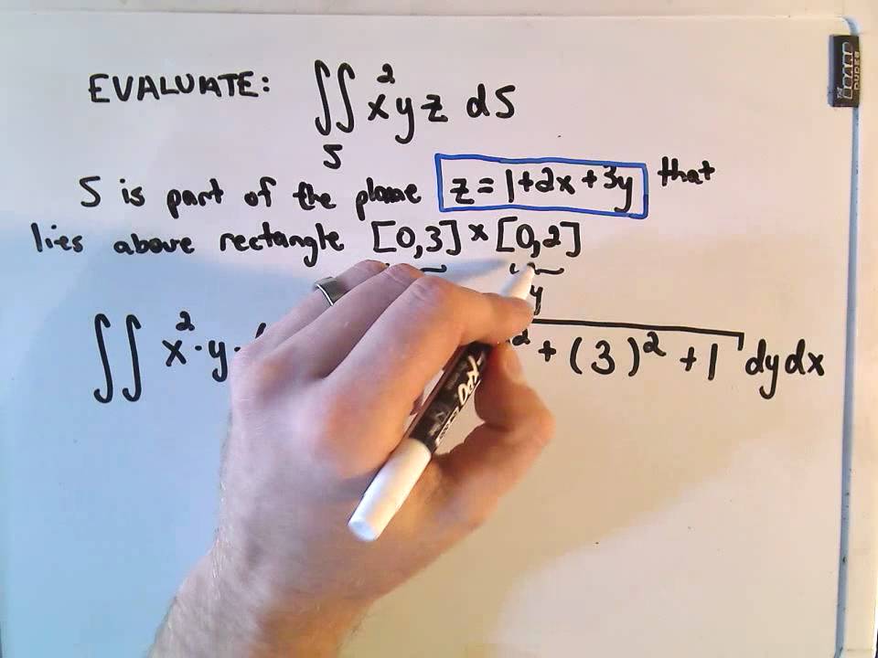 Evaluating a Surface Integral - Basic Example