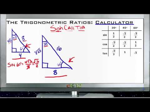 Trigonometric Ratios with a Calculator | CK-12 Foundation