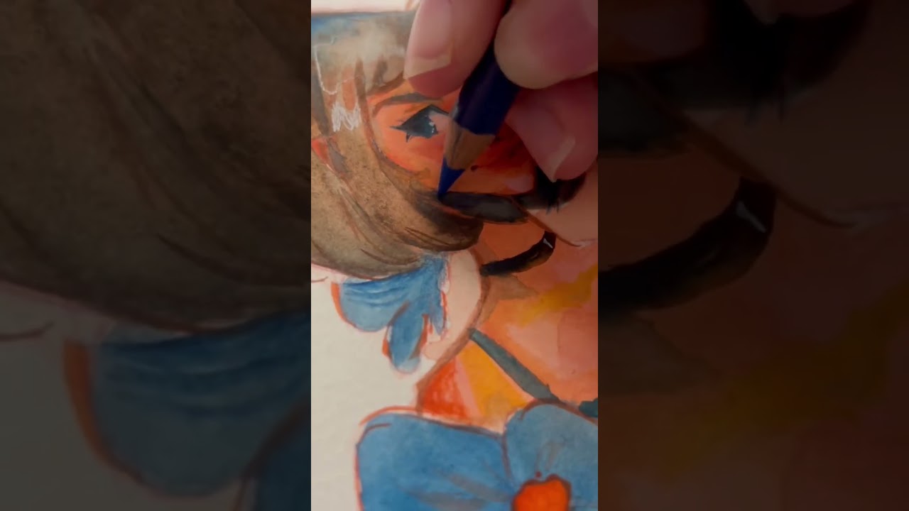 Final touches 🎨💕 #art #traditionalart #artist #gouache