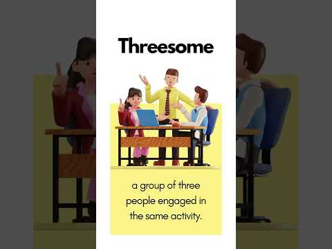 Threesome definition #english #words #learnenglish #language #vocabulary #education #learning