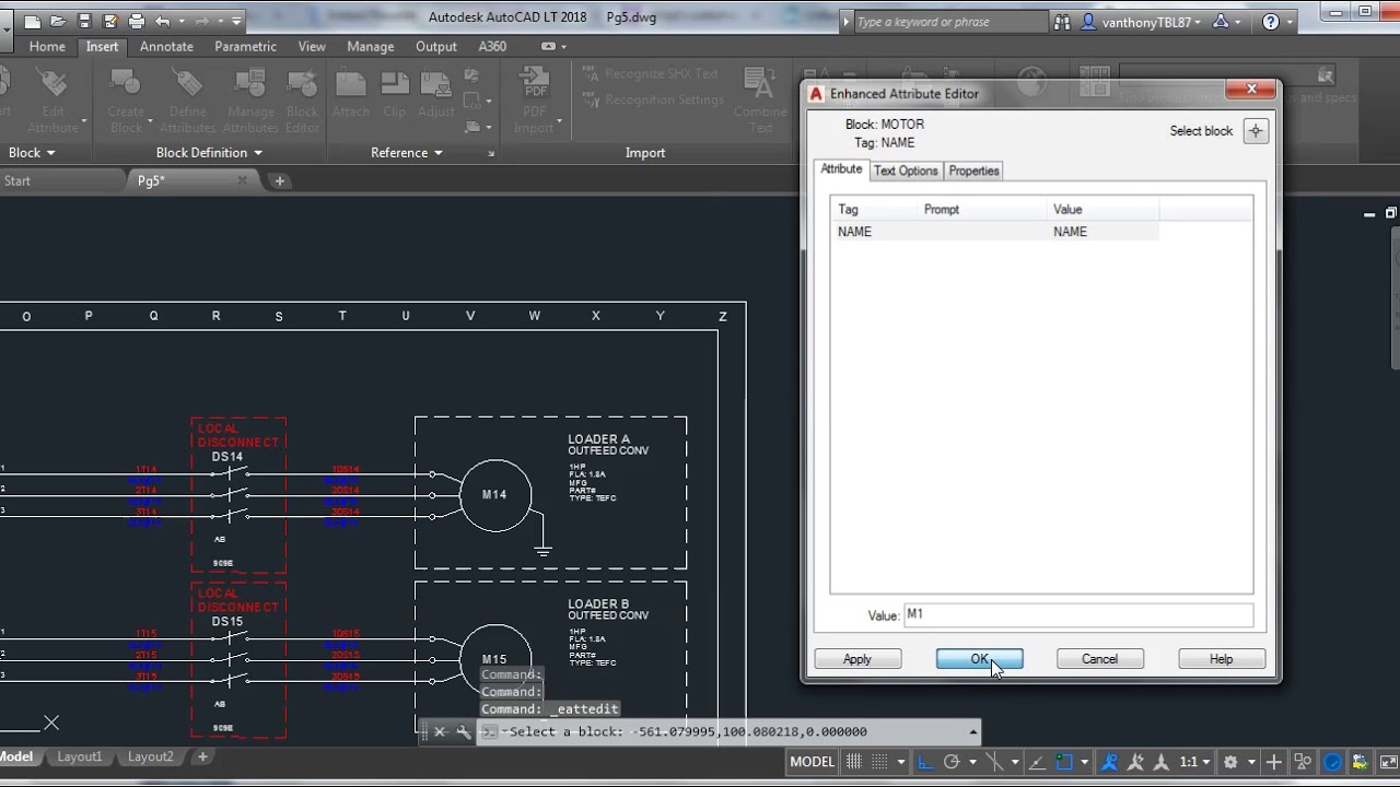AutoCad Making A Block -- Electrical Prints
