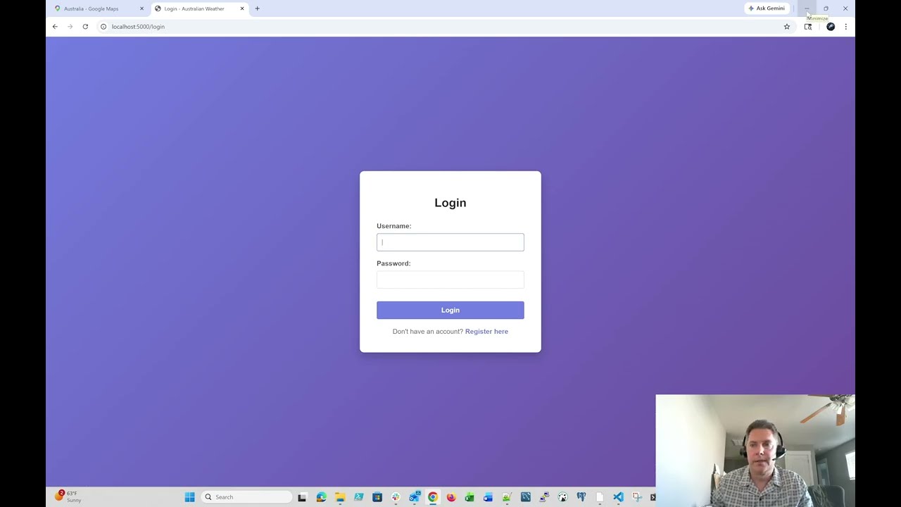 Australian Weather Data Visualization Application - Python Flask Demo