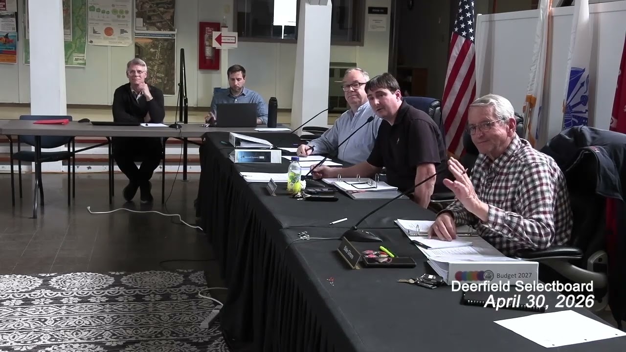 Deerfield Selectboard - April 29, 2026