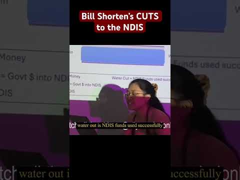bill shorten’s CUTS to the NDIS #auspol #australia #news #labor #ndis