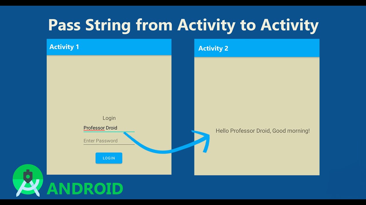 How to pass data from Activity to Activity